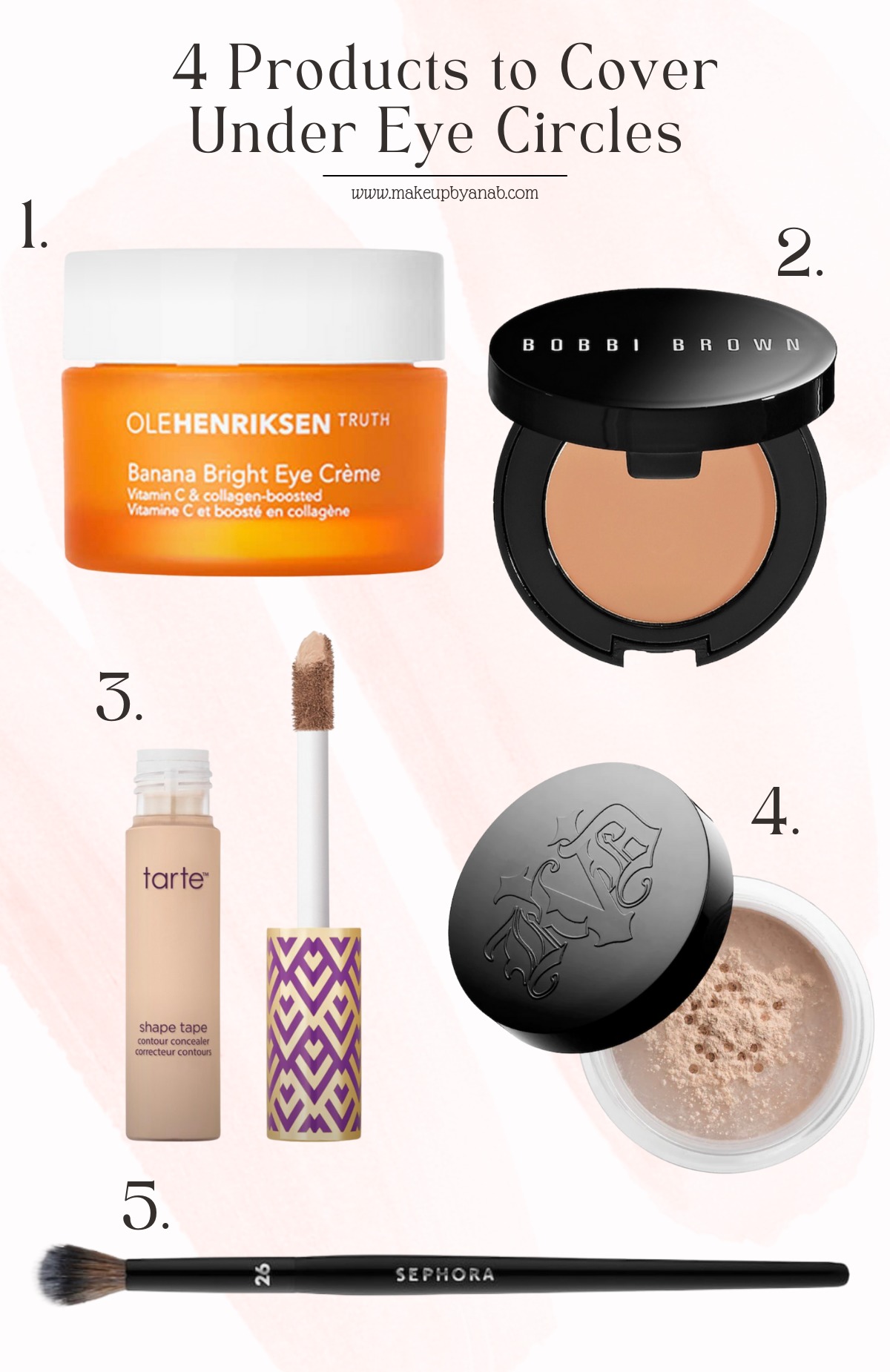 4 Products To Cover Under Eye Circles - Makeup by Ana B