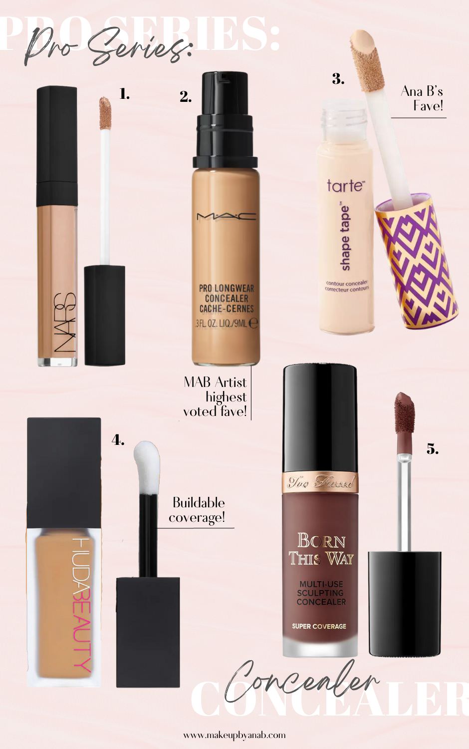 Pro Series: Must Have Concealers - Makeup by Ana B