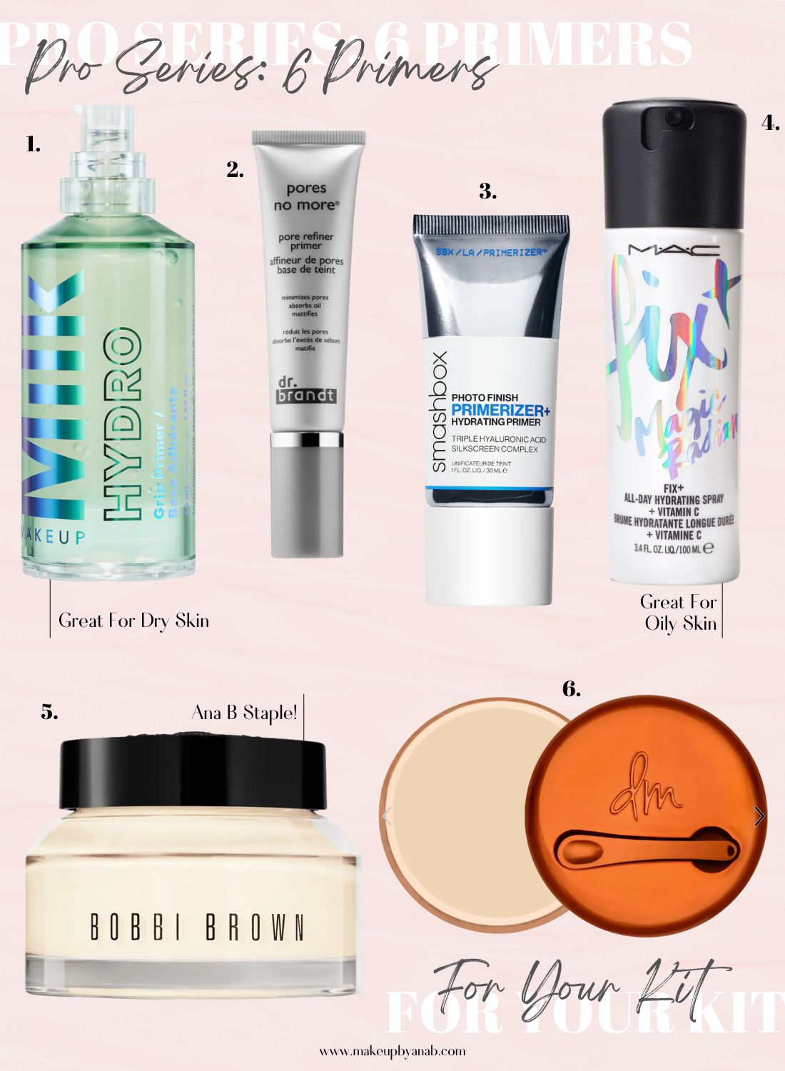 Pro Series: 6 Primers For Your Kit - Makeup by Ana B