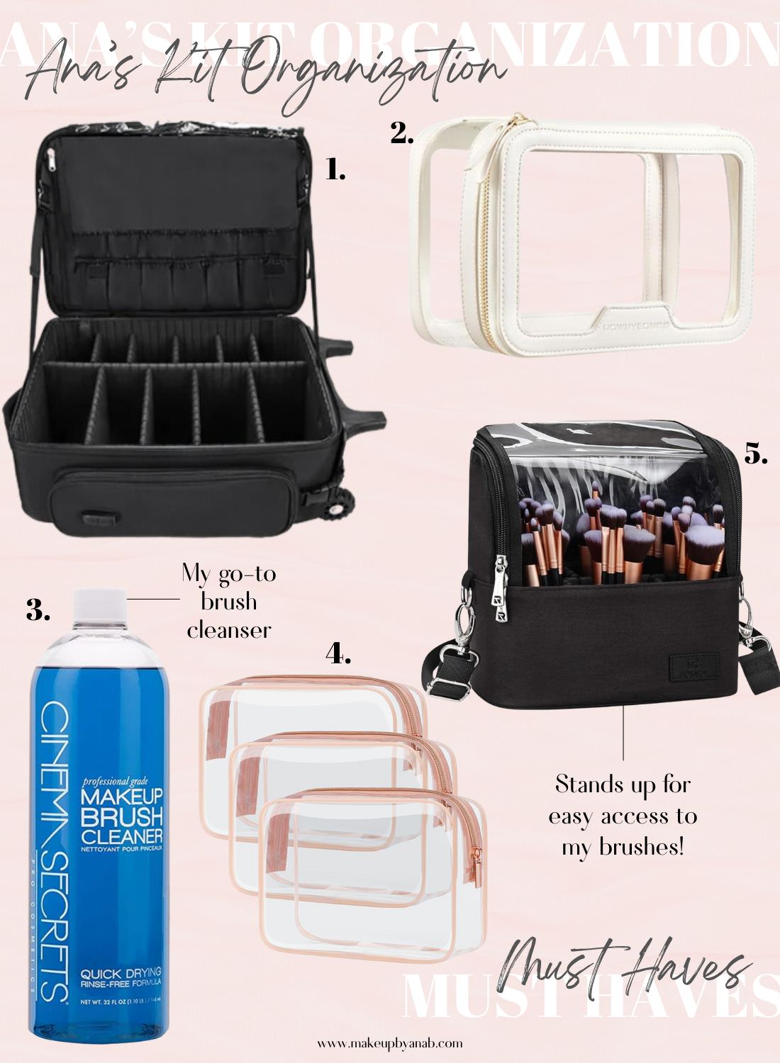 Pro Series: Ana's Kit Organization Must Haves - Makeup by Ana B